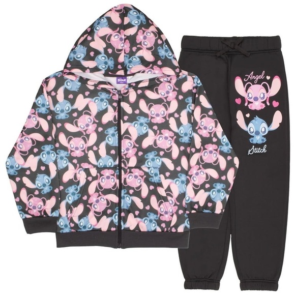 Disney | Matching Sets | Disney Lilo Stitch Girls 2piece Fleece Set ...